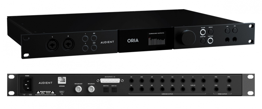Audient Oria: interfaz de audio y controlador de monitores para audio inmersivo | Hispasonic